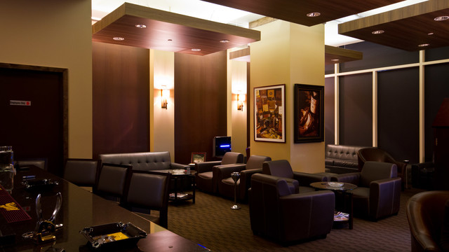 Man Cave Cigar Lounge - Modern - Home Bar - Austin - by Lenore Callahan ...