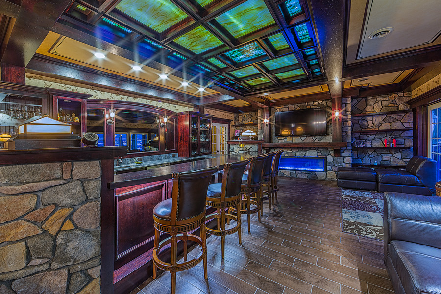 Man Cave - Rustic - Home Bar - New York - by Daniel Manning | Houzz