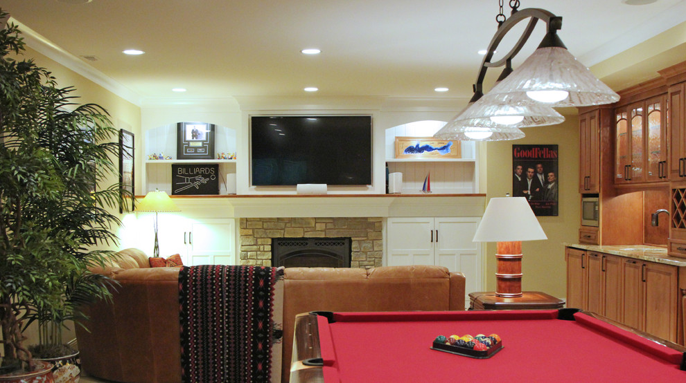 Man Cave or Fan Cave? - Home Bar - Milwaukee - by Geneva Cabinet ...