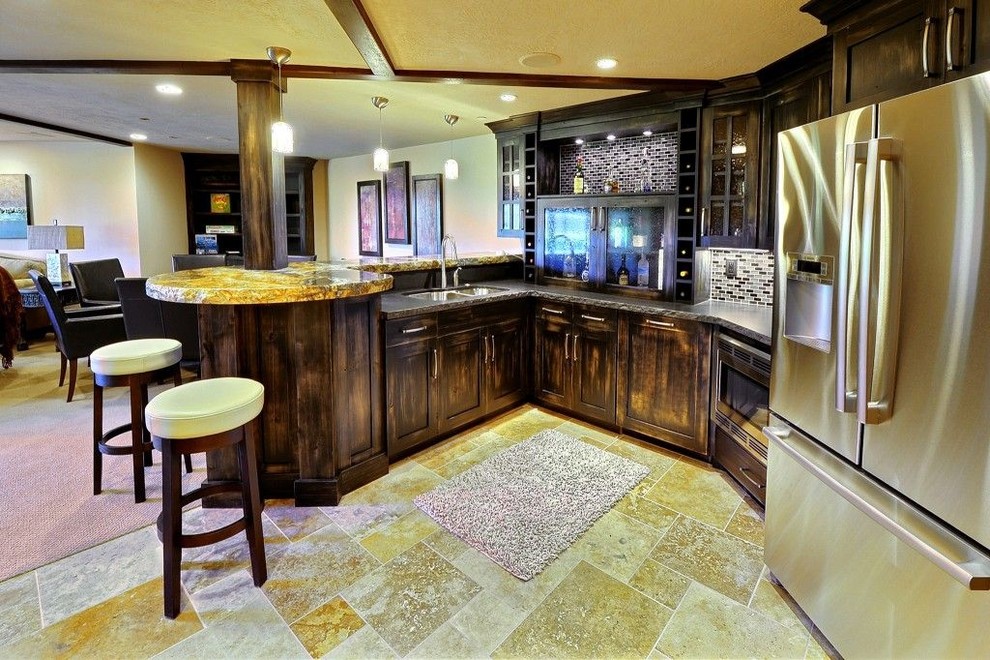 Mellow Mnt Road - Traditional - Home Bar - Salt Lake City - by hoffman ...