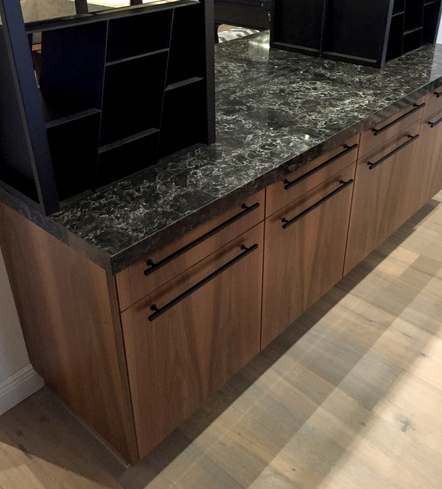 Miami | Mid-Century Walnut Bar - Industrial - Home Bar - Miami - by ...