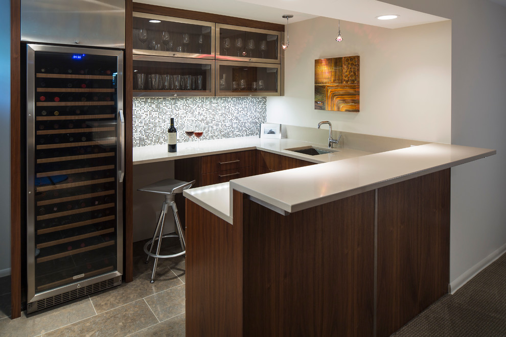 M(id) Century Modern - Wine Bar - Contemporary - Home Bar - Minneapolis ...