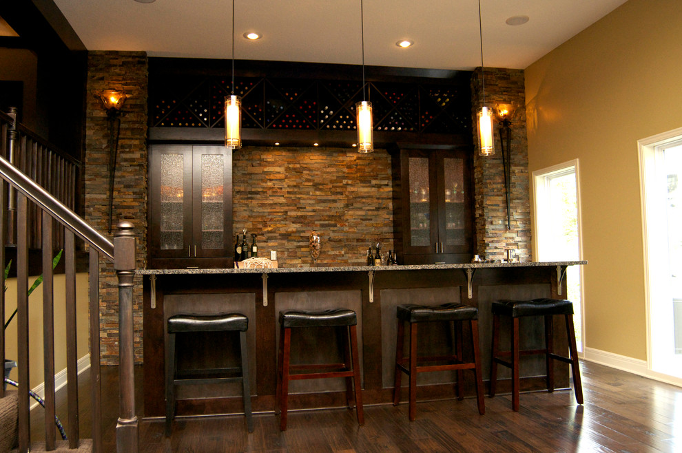 Modern Basement Finish - Modern - Home Bar - Kansas City - by Bryan ...