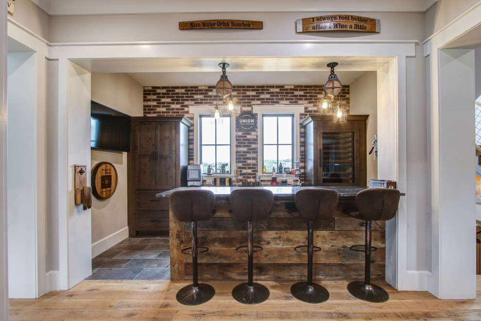 Modern Clarksburg Farmhouse - Farmhouse - Home Bar - DC Metro - by ...