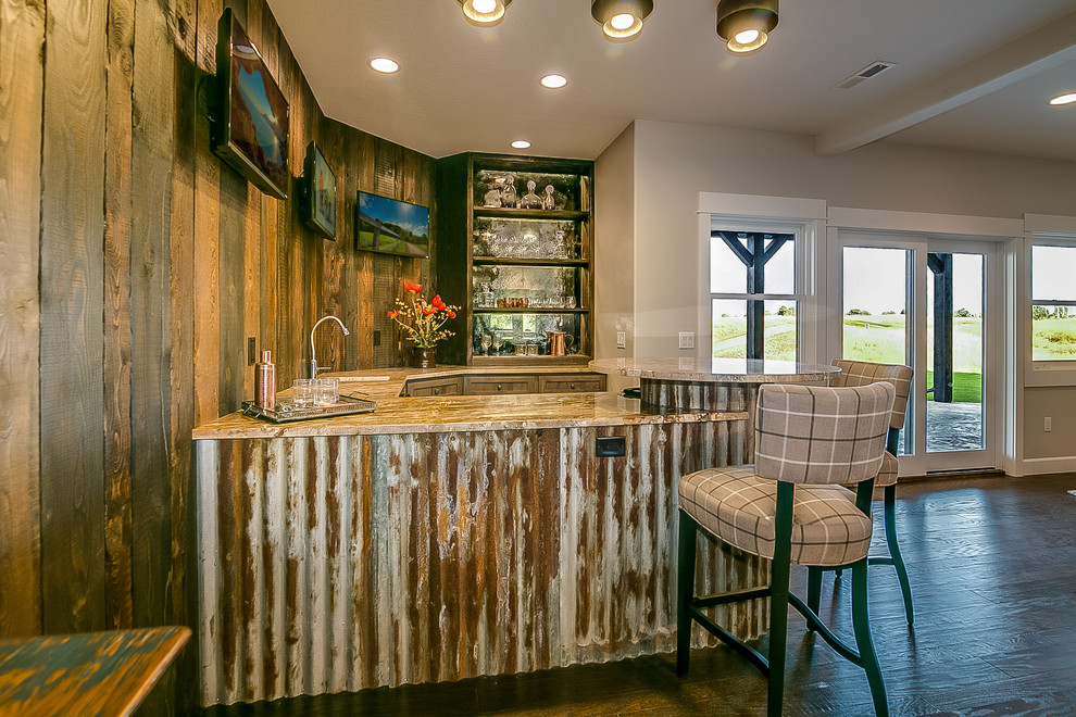 Modern farmhouse - Rustic - Home Bar - Other - by Clearwater Builders ...