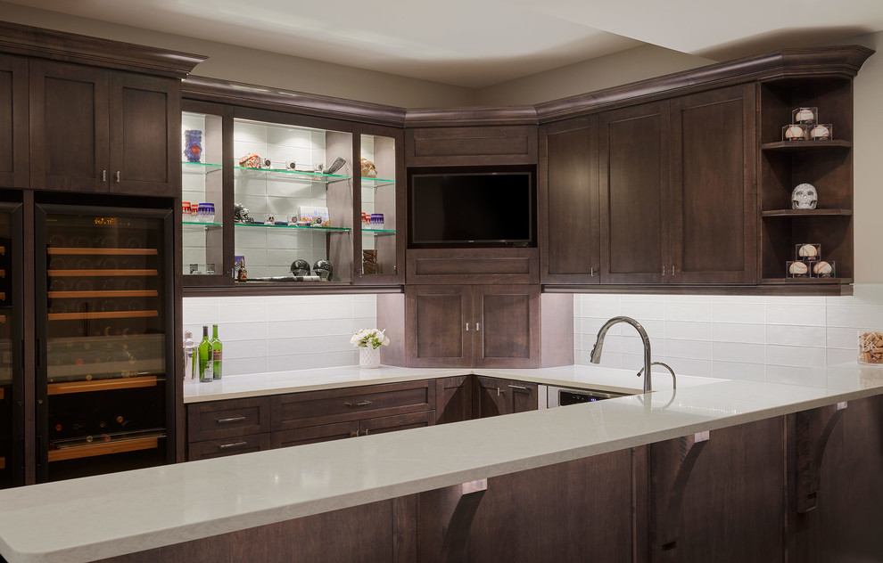 Modern Farmhouse - Transitional - Home Bar - Chicago - by Schwarz Lewis ...