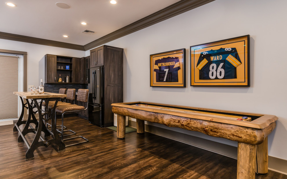 Modern Functionality meets Rustic Charm - Rustic - Home Bar - Other ...