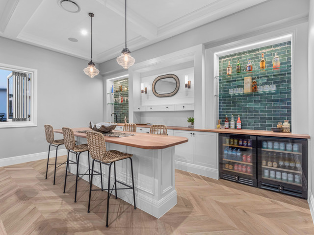 Modern Hamptons Style - Contemporary - Home Bar - Brisbane - by Intrim ...