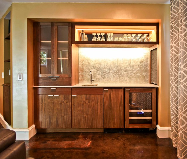 Modern Home Bar - Minimalistisch - Hausbar - Atlanta | Houzz