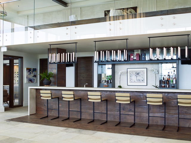 Modern Rustic Style - Mercedes Benz - Contemporary - Home Bar - Houston ...