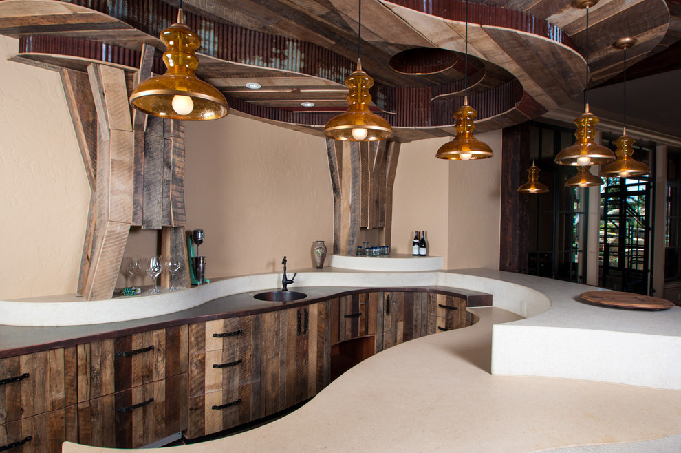 Mooney Residence - Seated Bar - Transitional - Home Bar - Denver - by ...