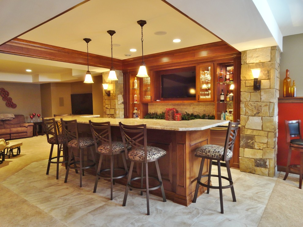 Muskego Rec Room - Traditional - Home Bar - Milwaukee - by Imagery ...