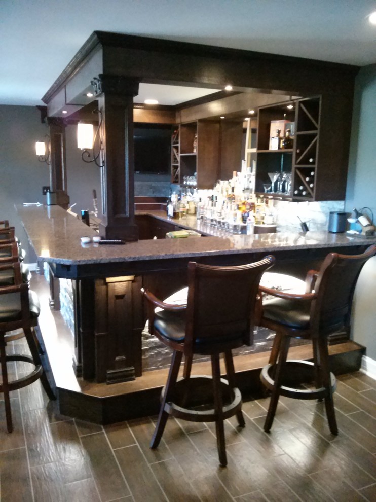 Naperville bar - Traditional - Home Bar - Chicago - by Jay's ...