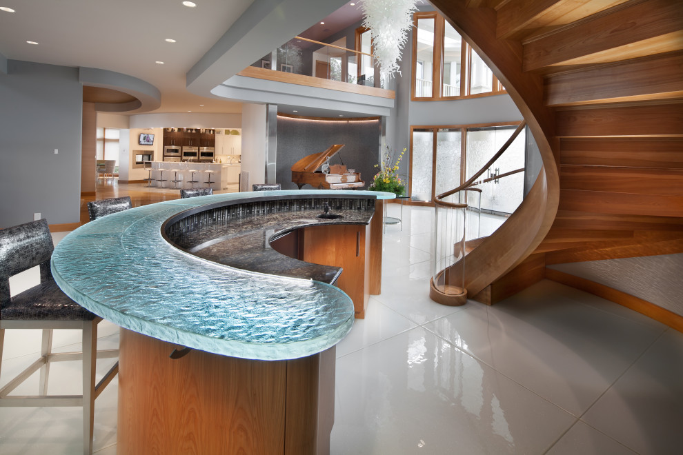 Nathan_Allan_Glass Bar - Modern - Home Bar - DC Metro - by Morgan ...