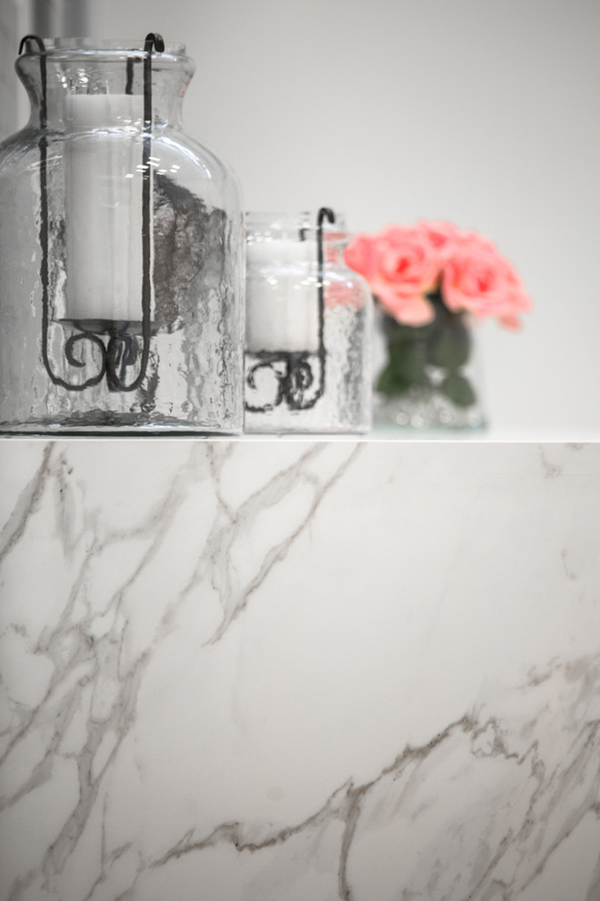 Neolith Calacatta (Silk Finish) Beverage Bar - Home Bar - Richmond - by ...