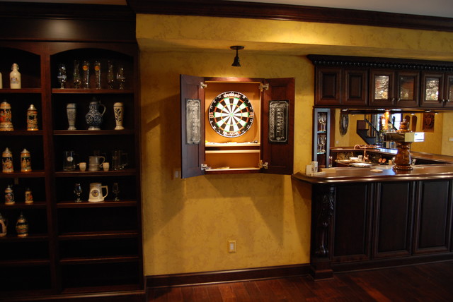 Olde English Aged Plaster Finish throughout an entire Lower Level in ...