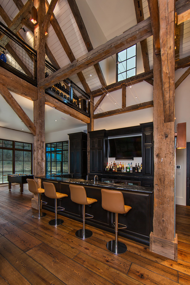 Party Barn - Farmhouse - Home Bar - Austin - by Vernon Wentz | Houzz