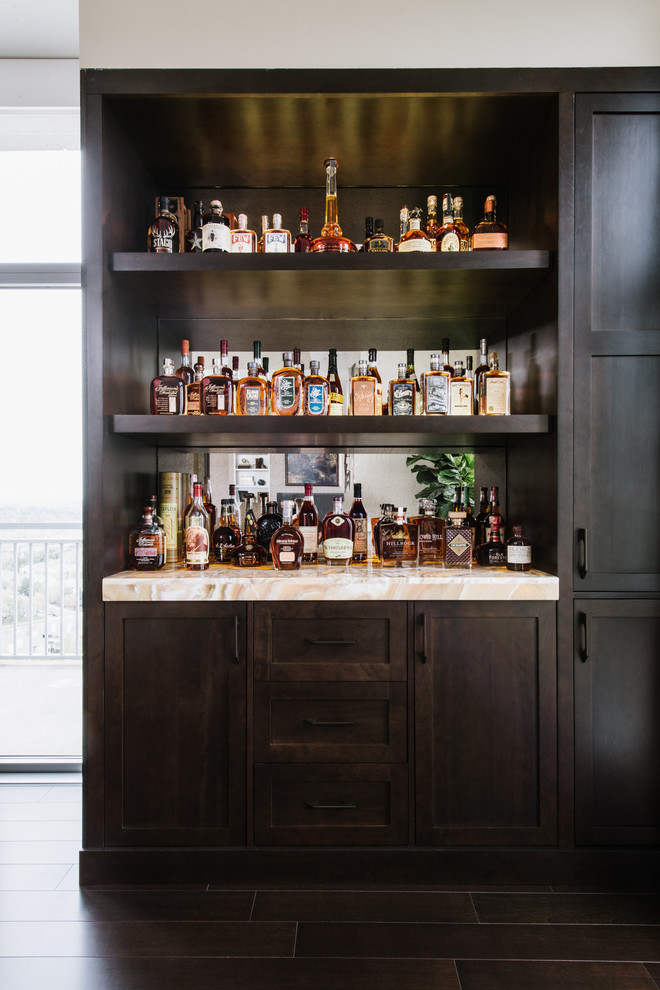 Penthouse Contemporary - Contemporary - Home Bar - DC Metro - by Syntha ...