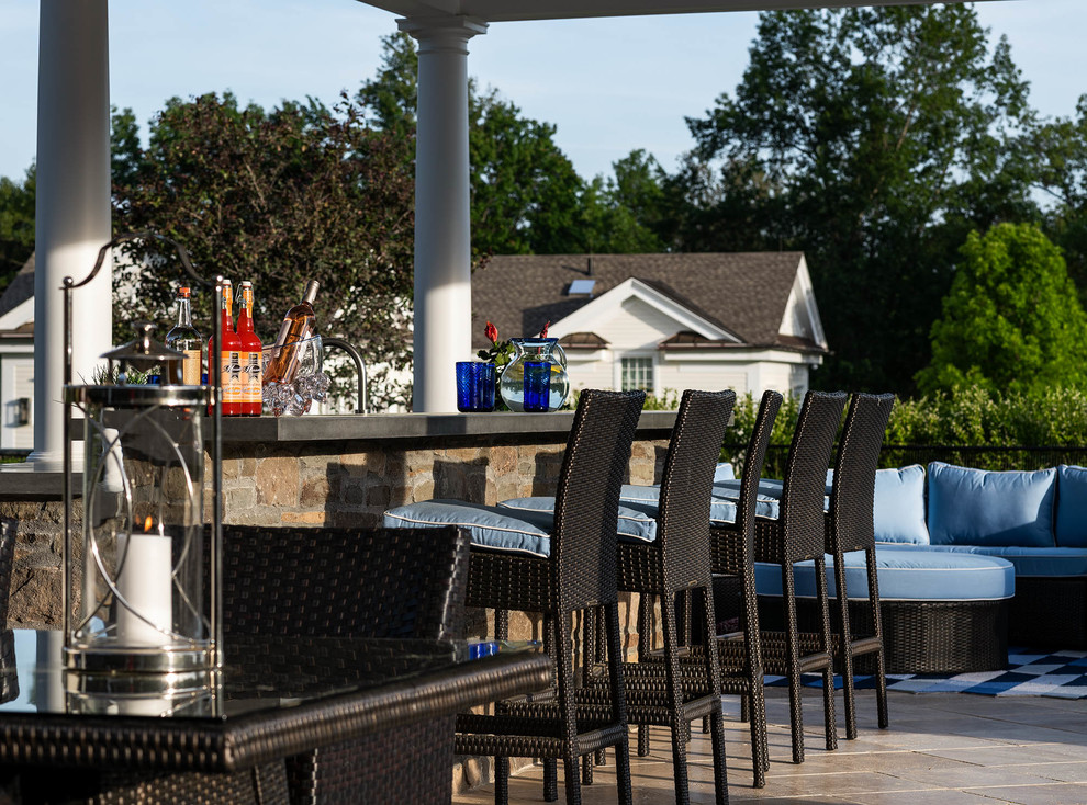 Pool Dining Pavilion - Transitional - Home Bar - New York - by Crisp ...