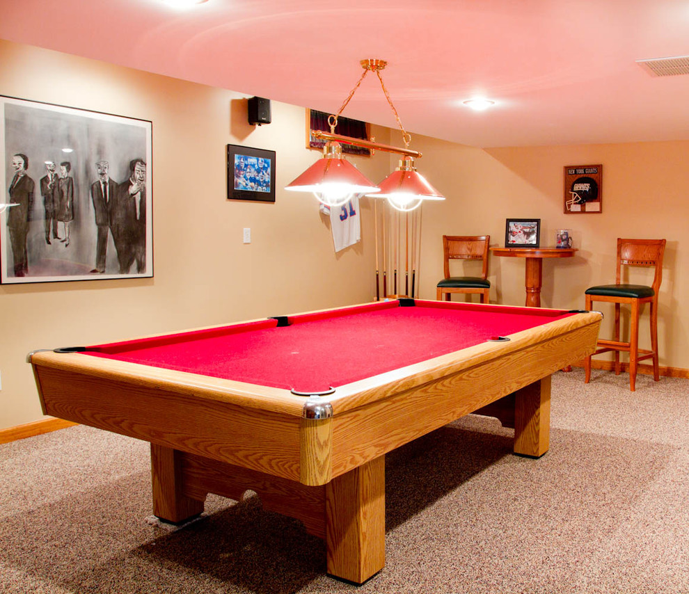 Pool Table - Traditional - Home Bar - New York - by Rikki Snyder | Houzz