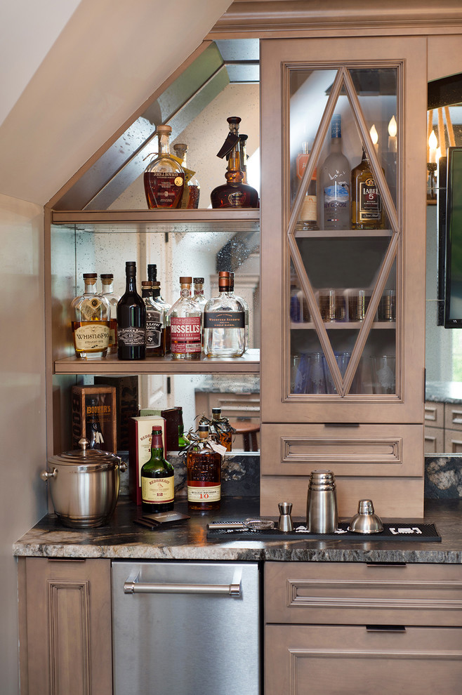 Providence Country Club Attic - Rustic - Home Bar - Charlotte - by ...