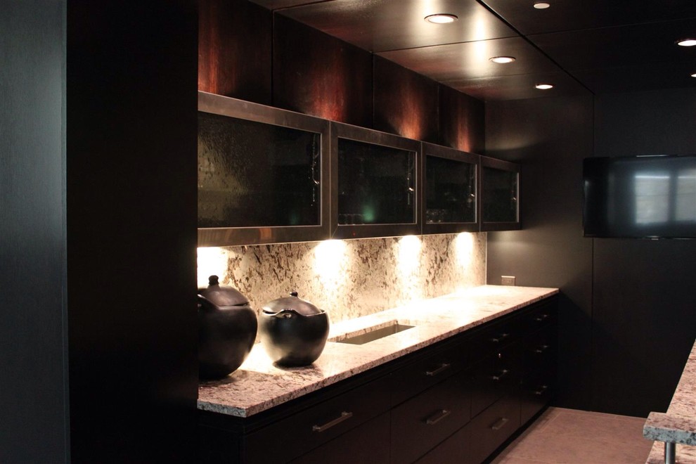 Quarter sawn oak bar - Modern - Home Bar - Indianapolis - by Nathan ...