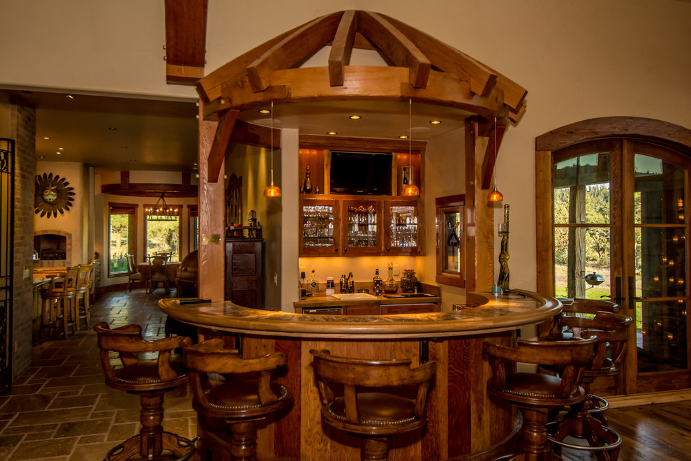 Rafter T Ranch - Rustic - Home Bar - Denver - by REYNOLDS ASH ...