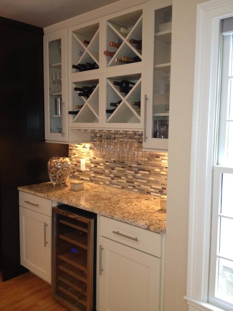 Reading Two-Tone Kitchen - Home Bar - Chicago - by Woodmark Central | Houzz