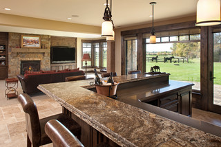 Red Fox Ranch - Rustic - Home Bar - Minneapolis - by Peter Eskuche, AIA ...