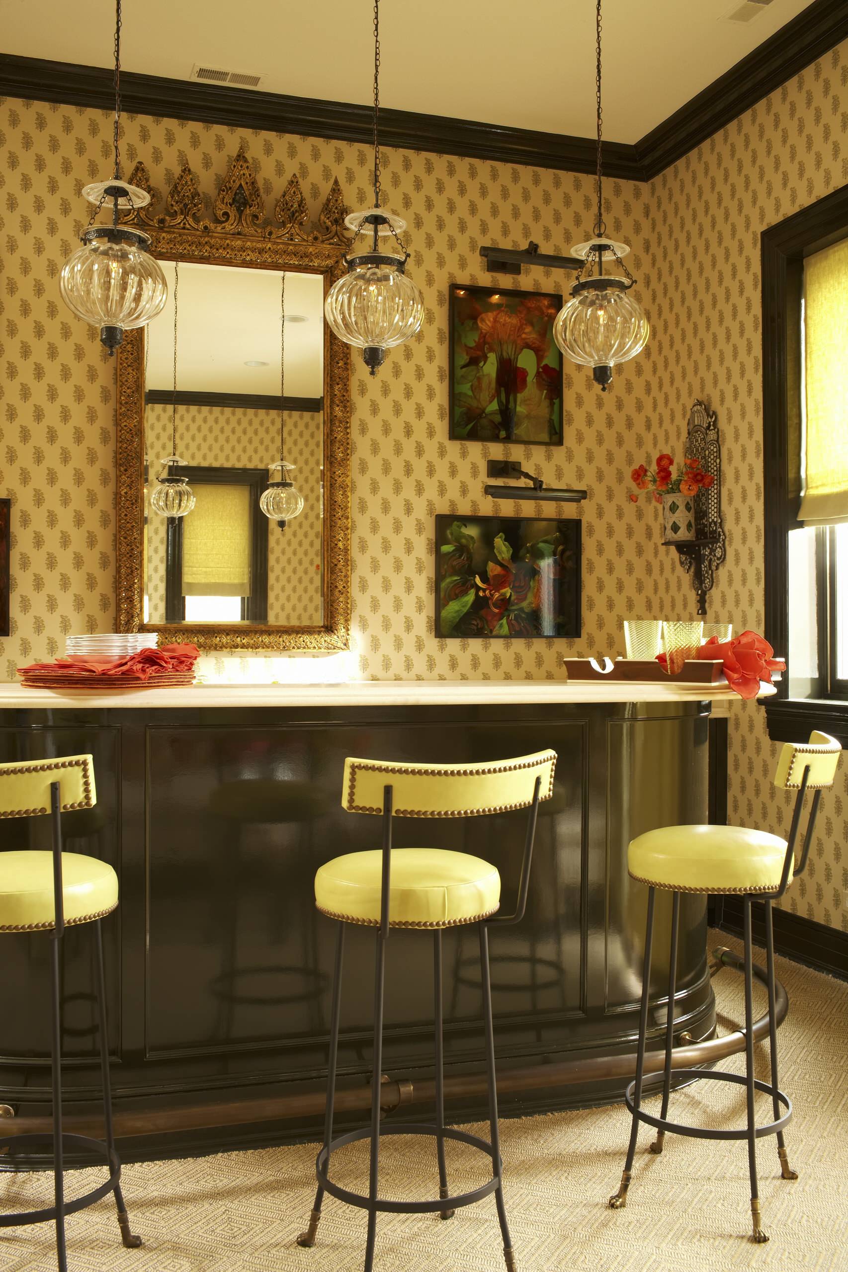 Yellow Home Bar