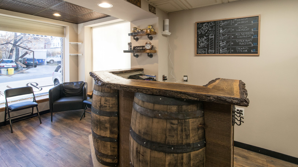 Rustic Barber Shop - Rustic - Home Bar - Other - by Conicella Group | Houzz
