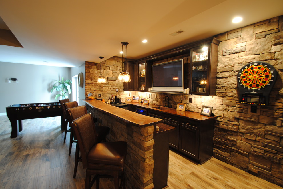 Rustic Basement Bar - Rustic - Home Bar - Philadelphia - by Sterling ...
