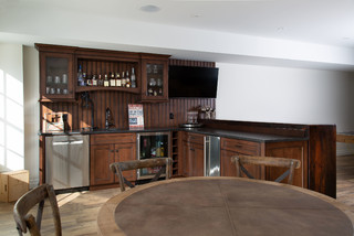 Rustic, Distressed Wood Home Bar - Rustic - Home Bar - Toronto - by ...
