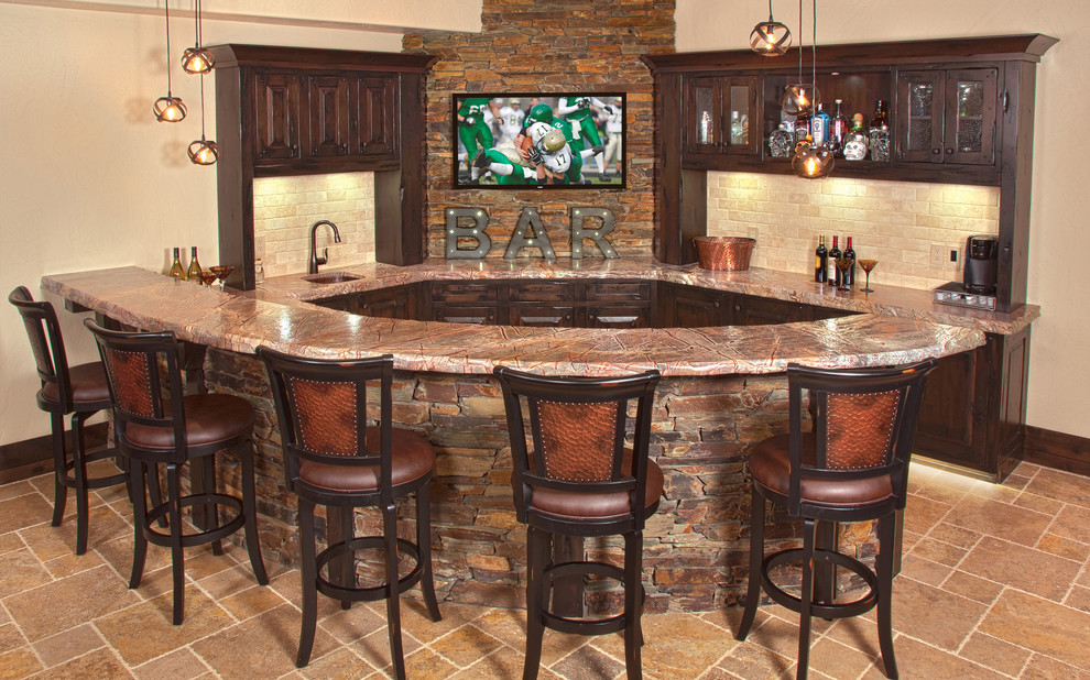 Rustic Elegance - Rustic - Home Bar - Other - by Huntwood Custom ...