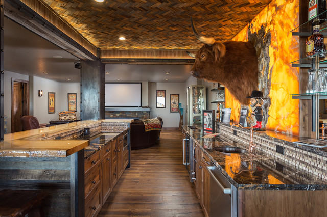 Rustic Glamour - Rustic - Home Bar - Other - by Reflections Interior Designs | Houzz AU