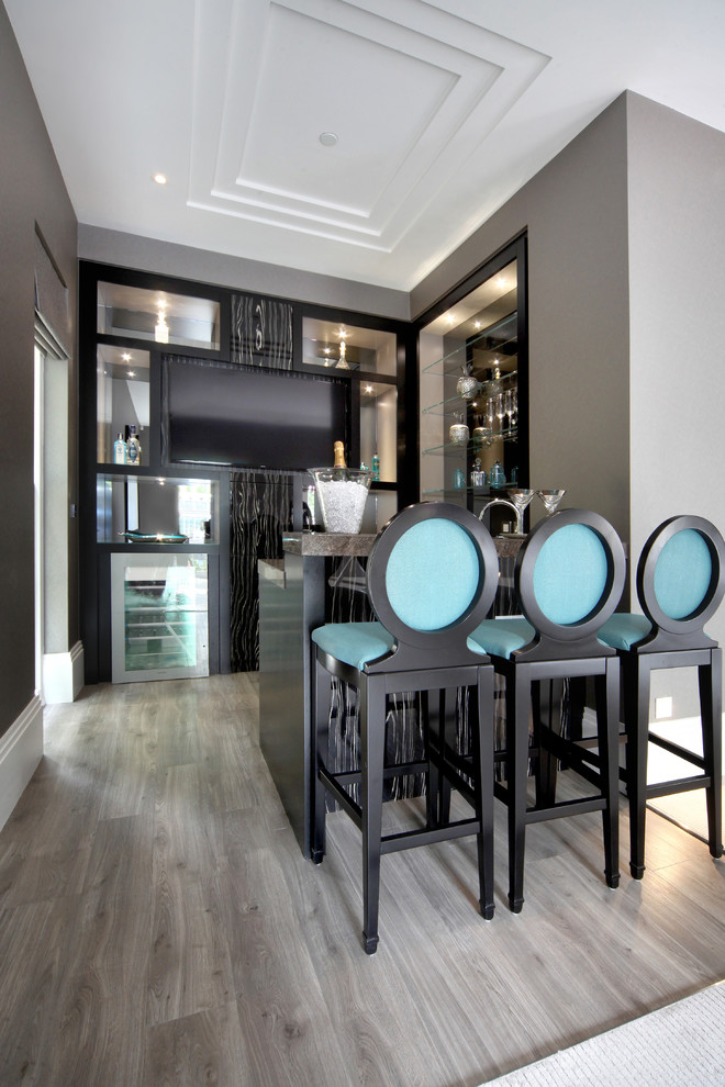 Saddle Stones - St. George's Hill, Surrey - Contemporary - Home Bar ...