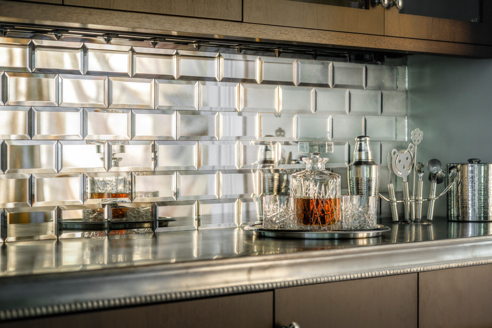 Sample Work - Modern - Home Bar - New York - by Sideli Tile & Stone | Houzz