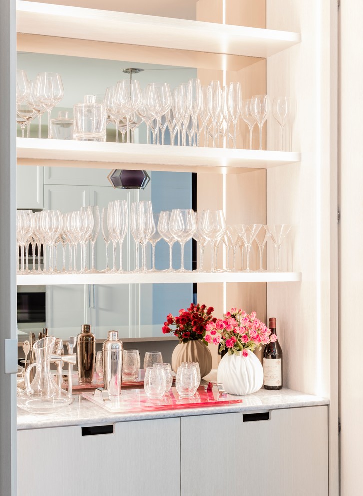 Seaport High Rise - Contemporary - Home Bar - Boston - by Elms Interior ...