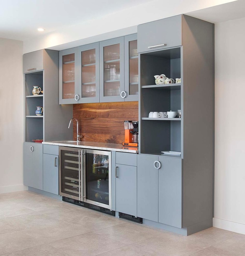 Secluded modern ski home - Modern - Home Bar - Burlington - by ...