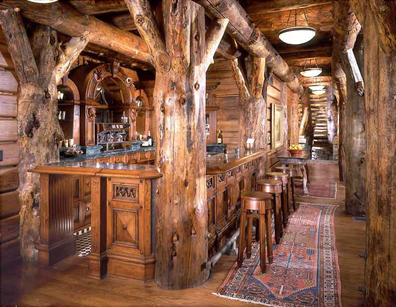 Shining Mountain Ranch - Rustic - Home Bar - Los Angeles - by Ewing ...