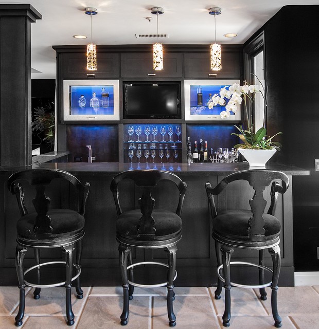 SJC Dramatic Remodel Contemporary Home Bar Orange County by Orange Coast Interior Design Houzz UK