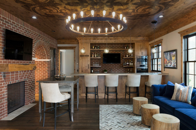Sophisticated Farmhouse - Traditional - Home Bar - Minneapolis - by ...