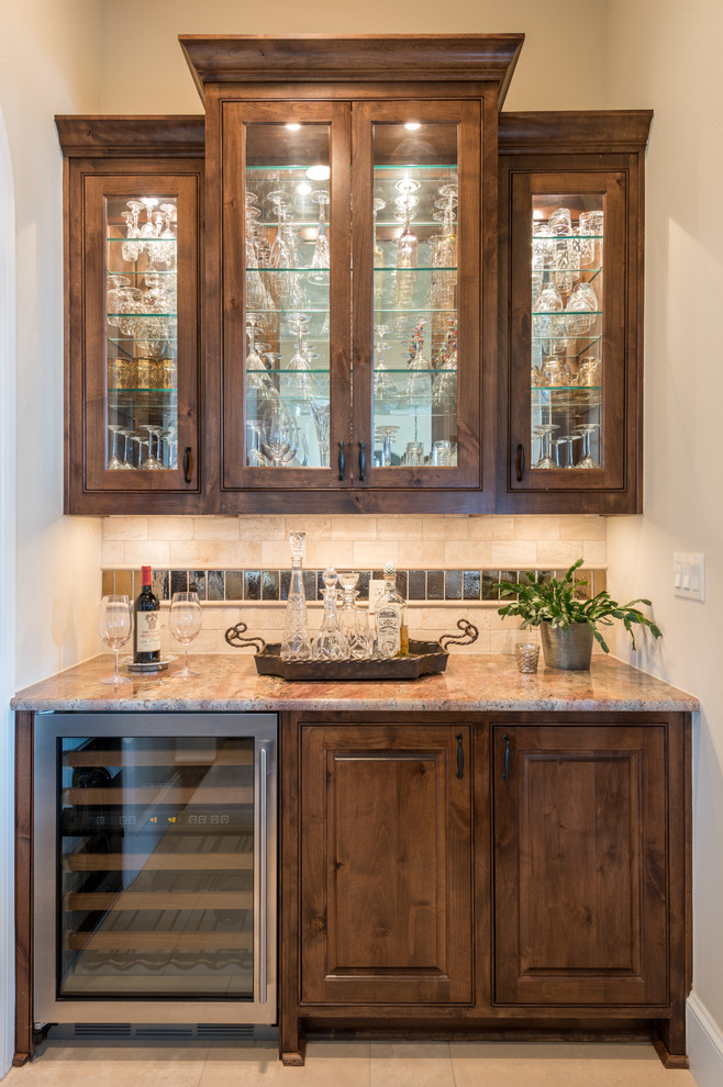 Spanish Colonial in Belvedere - Home Bar - Austin - by Jennifer Garner ...