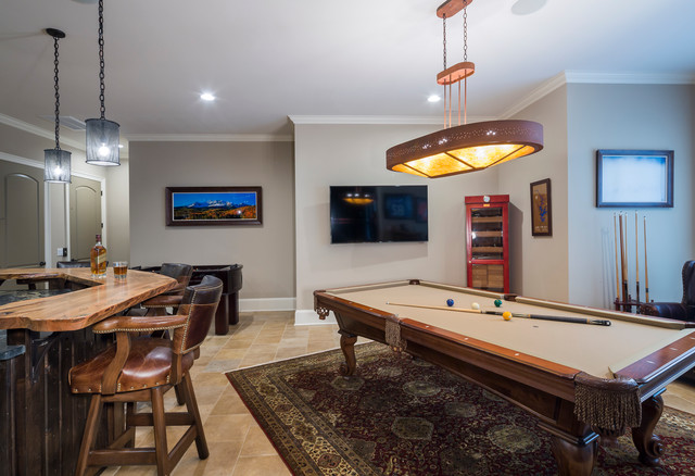 Spivey Construction Company, Inc - Rustic - Home Bar - Charlotte - by ...