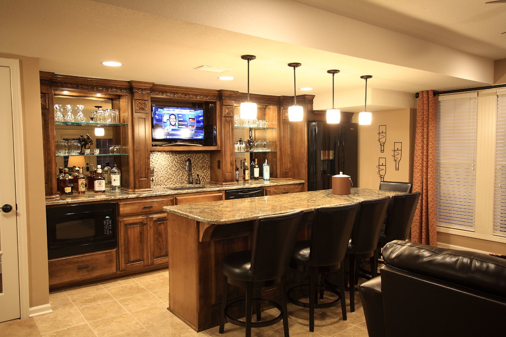 Split Level Redo - Transitional - Home Bar - Kansas City - by Chastain ...