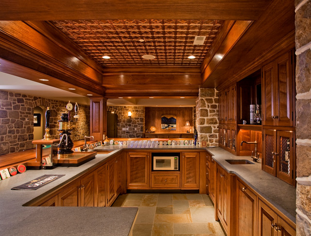 Stone Manor House - Traditional - Home Bar - Philadelphia - by ...