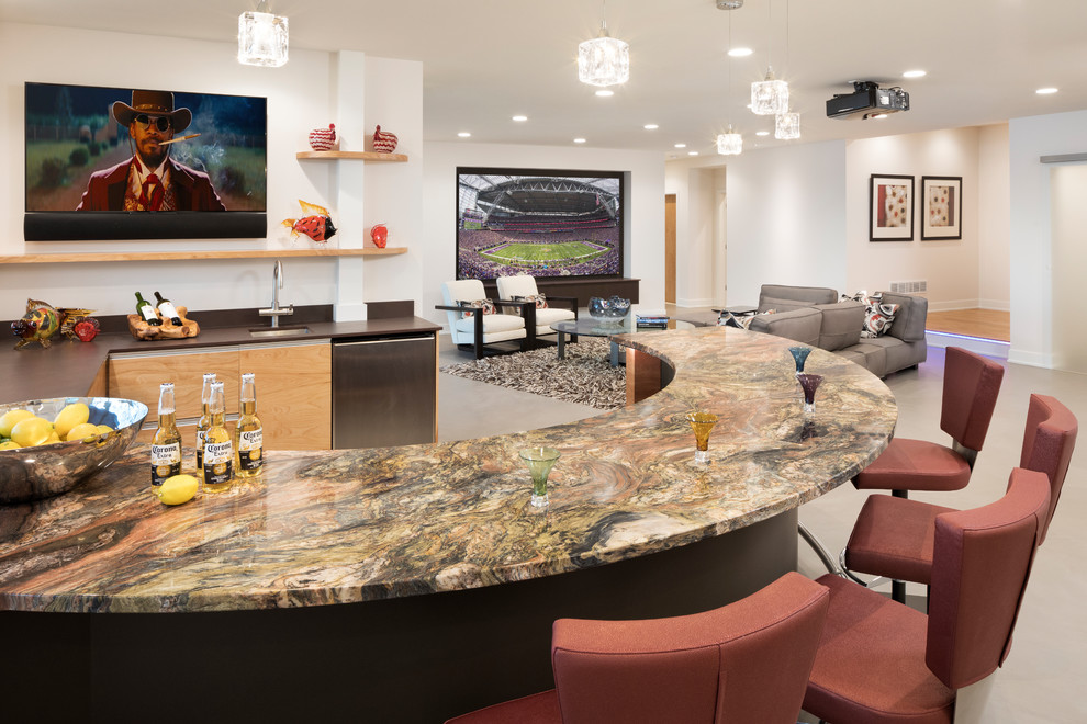 Stubbs Bay - Contemporary - Home Bar - Minneapolis - by Jim Kuiken ...