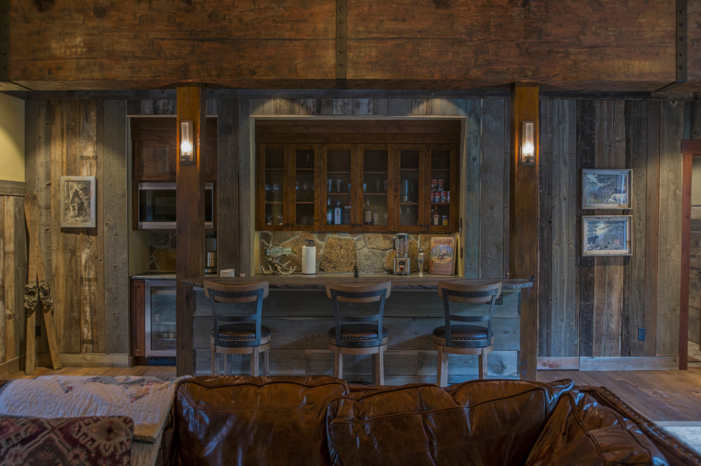 Suncadia Custom Home - Rustic - Home Bar - Seattle - by Swiftwater ...
