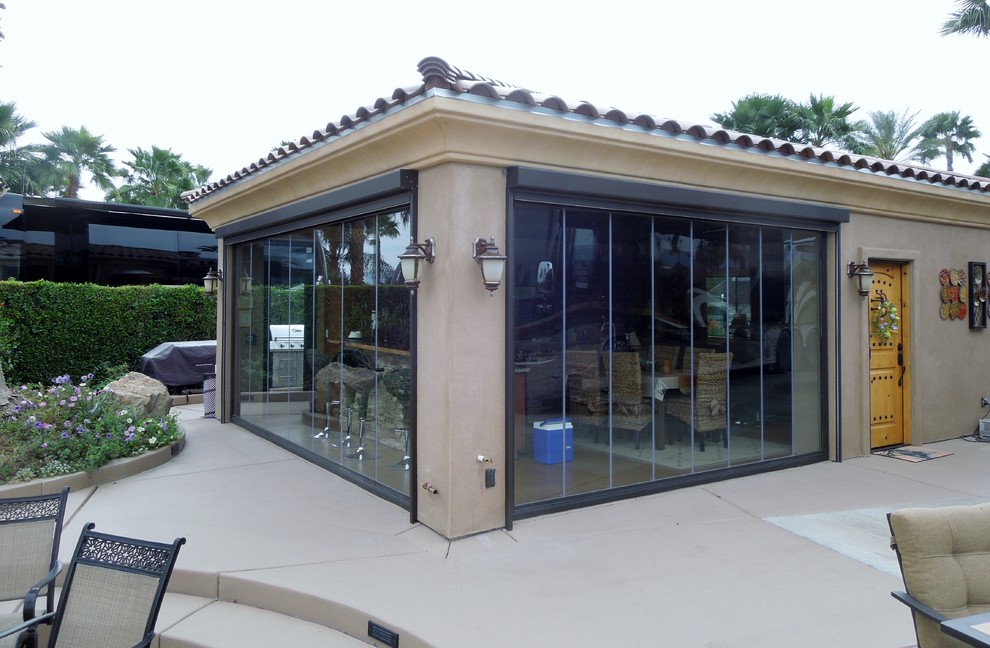 T Group Premier Frameless Folding Doors - Modern - Home Bar - San Diego ...
