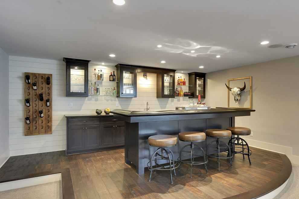 The Alden House | New Construction - Contemporary - Home Bar ...